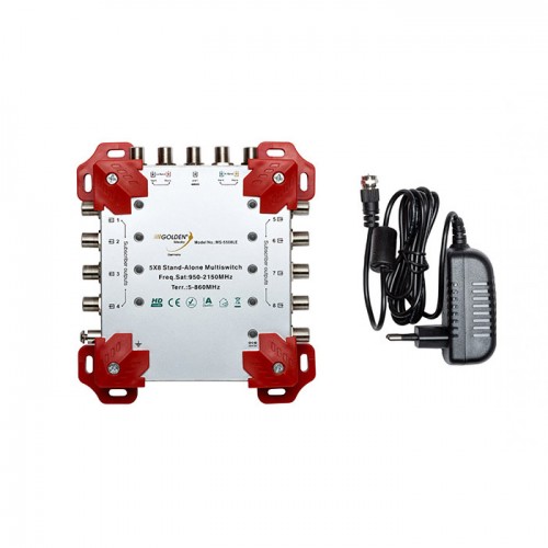 Golden Media MS – 5508LE – 5 inputs / 8 outputs multiswitch – ElectronPro